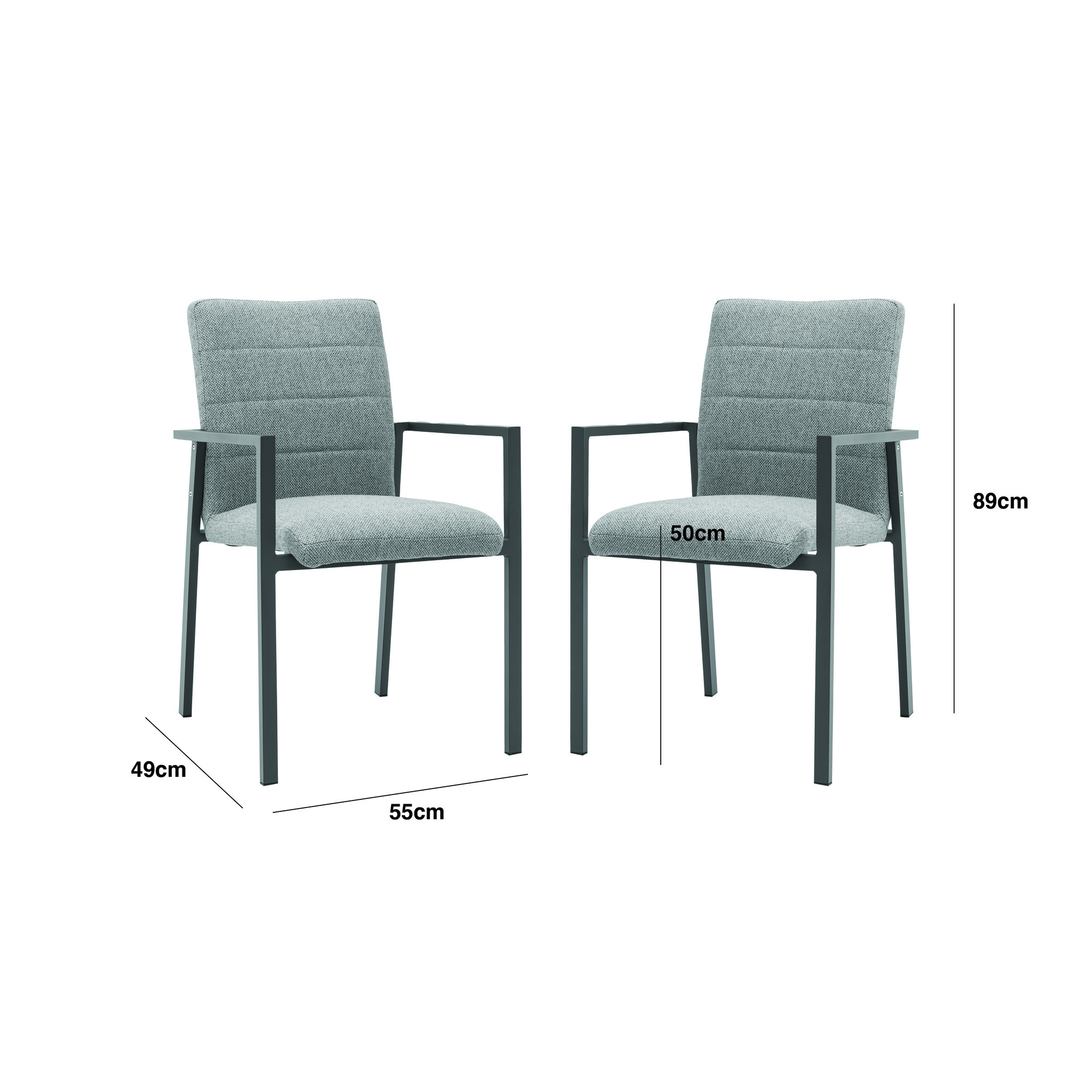Ibiza Pair of Dining Chairs