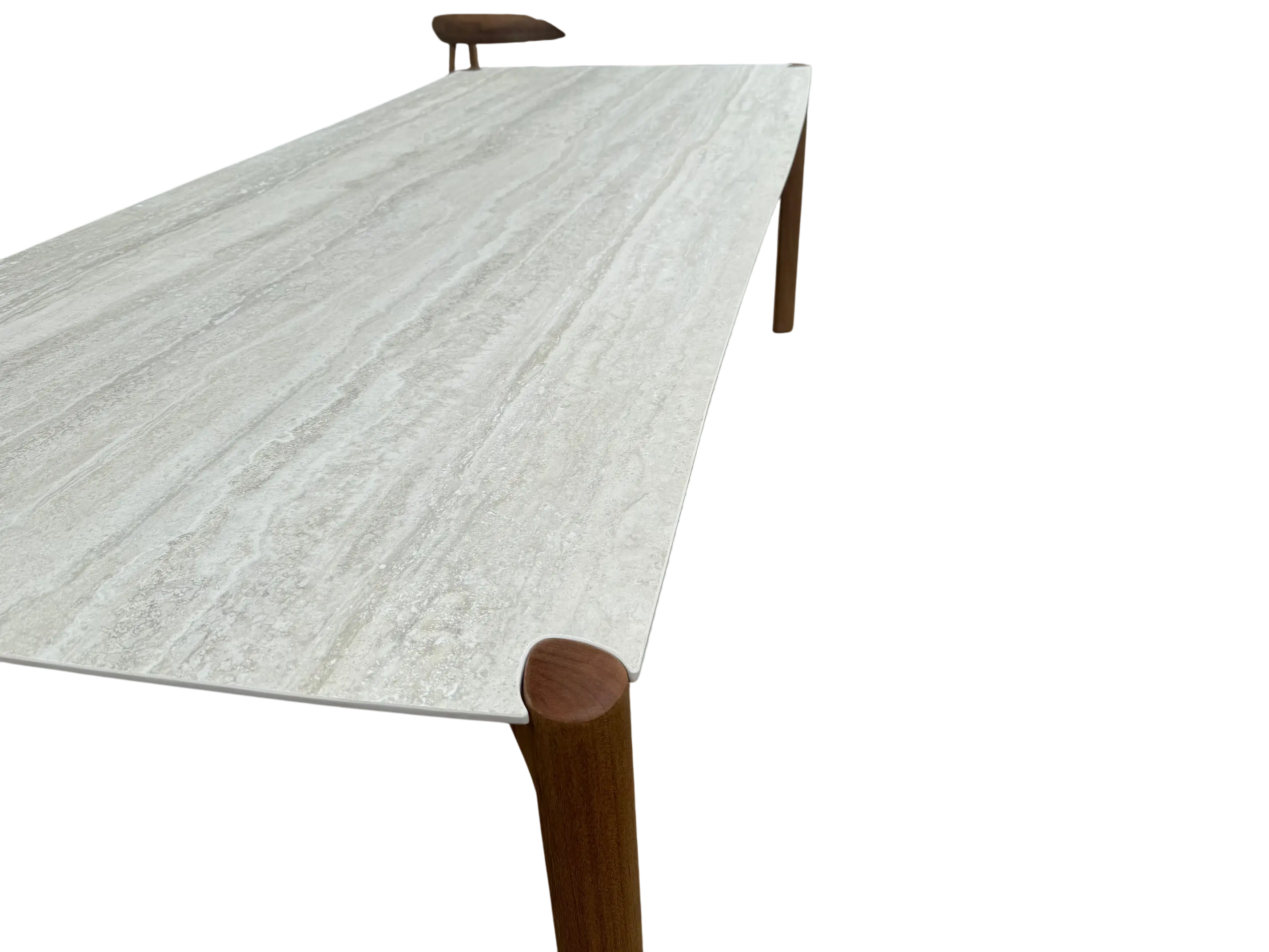 Veluta Curve Teak Dining Table 2.4m - TeakCertified