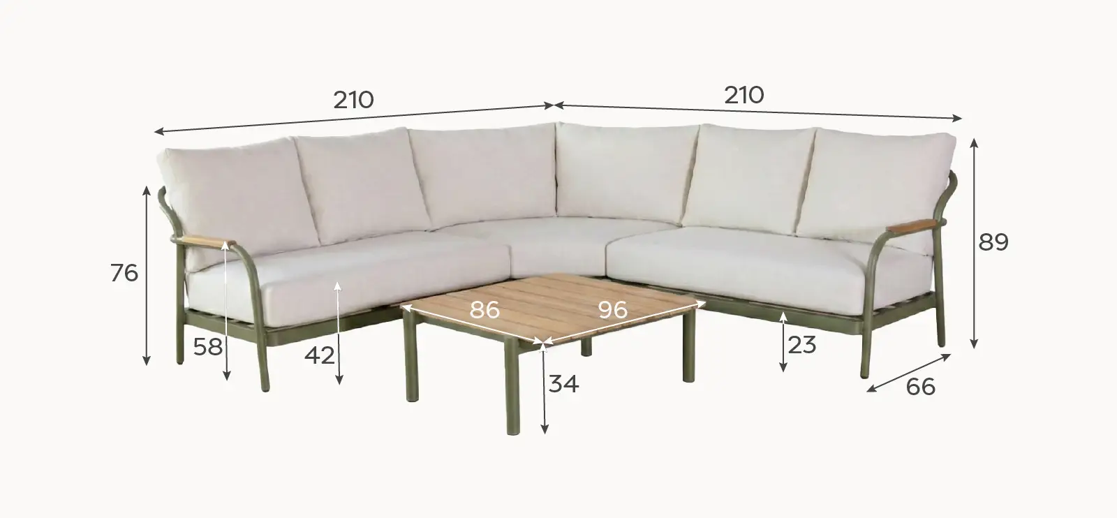 Ashley Corner Sofa Lounging Set