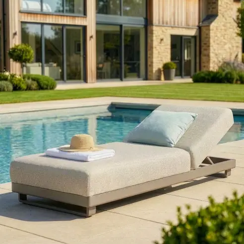 Ibiza Fabric Sun Lounger