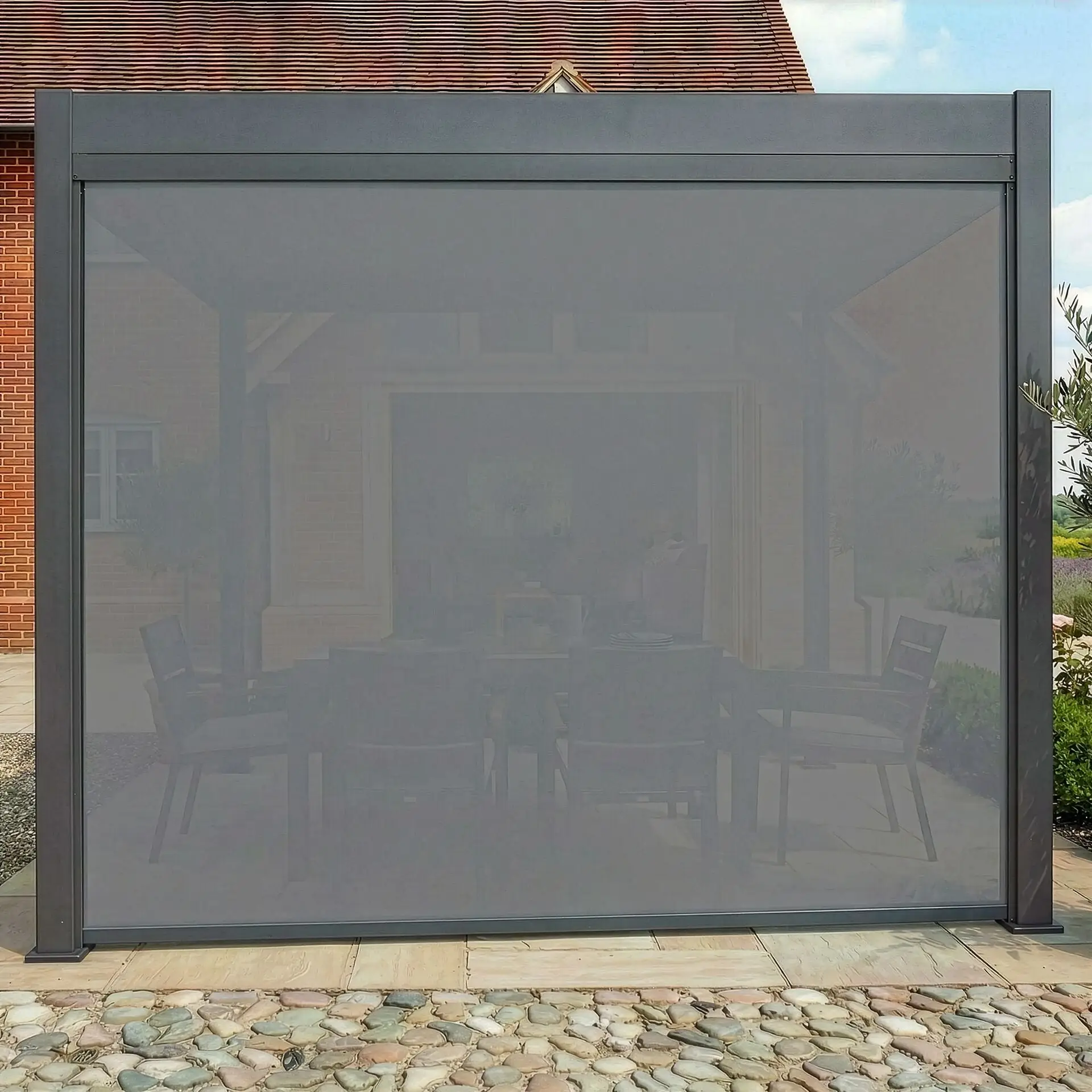 Jupiter Pergola Zip Drop Side Blind - 3m width