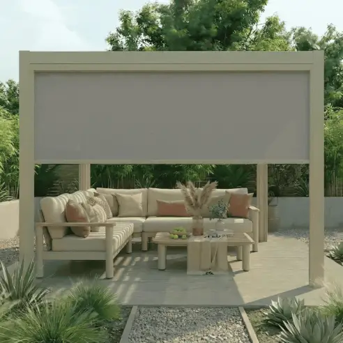 Jupiter Pergola Zip Drop Side Blind - 3m width